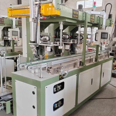China PLC Controlled Automatic Grinding Machine for Melamine Tableware with 1200-2400 Pcs/Hour Capacity and Multi-Angle Adjustable Grinding Head for sale