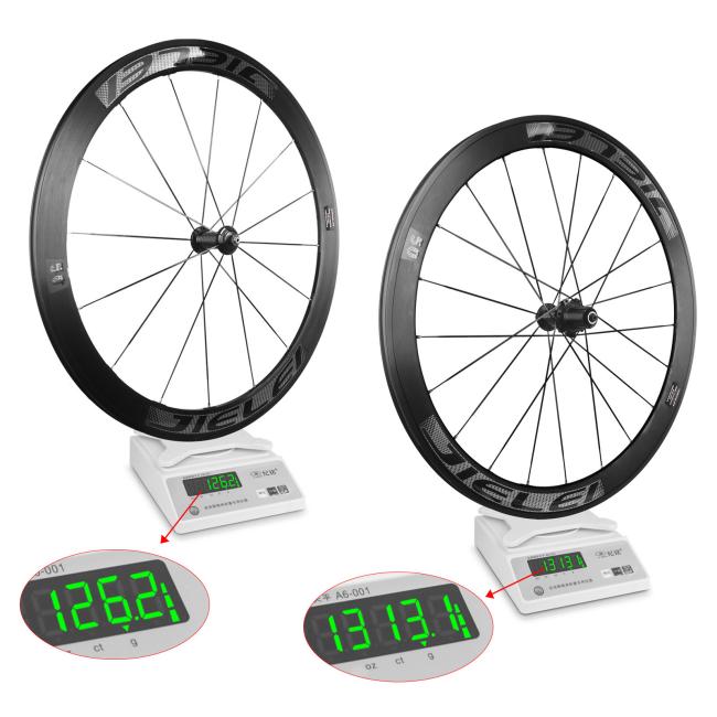 JIELEI 700C Road Bike Wheelset Aluminum Alloy 30/40/50mm Height V Brake Carbon Fiber Hub Clincher Premium Bicycle Wheel