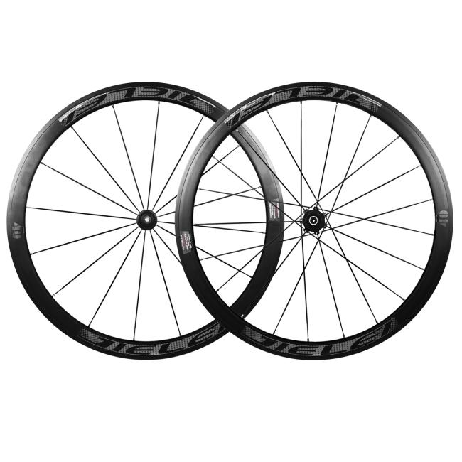 JIELEI 700C Road Bike Wheelset Aluminum Alloy 30/40/50mm Height V Brake Carbon Fiber Hub Clincher Premium Bicycle Wheel