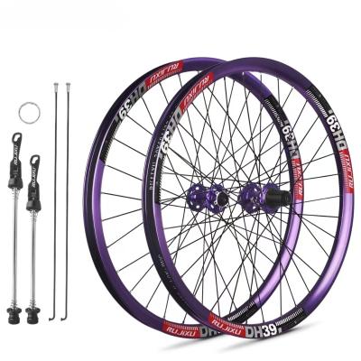 China 32H Customizable 26 Inch Disc Brake Wheelset 32 Spoke Count Aluminium Alloy for sale