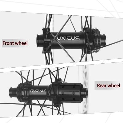 China 36T Ratchet 700C Disc Brake Wheelset Rhomboid Mark Straight Pull Carbon Clincher Wheelset for sale