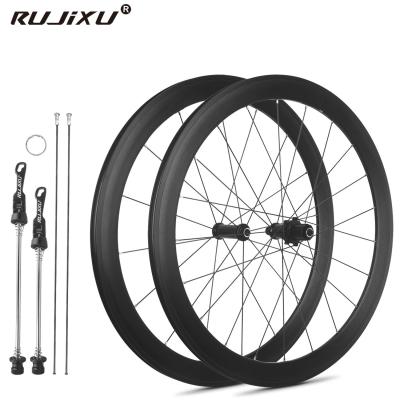China Tire Type Clincher 700C Road Bike Wheelset 30/40/50mm V-Brake with Aluminum Alloy Clincher Rim and Spoke Count 20/24H for sale