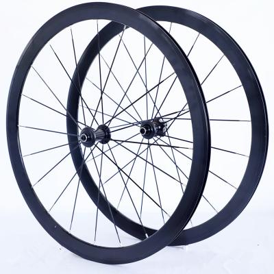 China Custom Logo Support Bike Wheelset 700C Road Bicycle Wheelset with 40mm V/C Brake and 1423 Spokes from Direct for sale