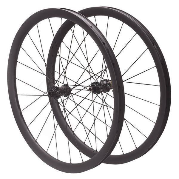 Quality Clincher Rim 88mm Disc Brake Wheels Black Finishing 700C Rust Resistance for sale