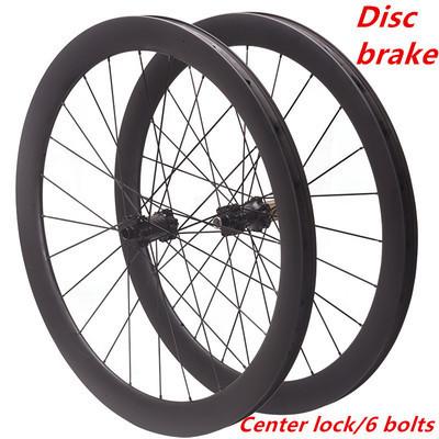 Quality Clincher Rim 88mm Disc Brake Wheels Black Finishing 700C Rust Resistance for sale