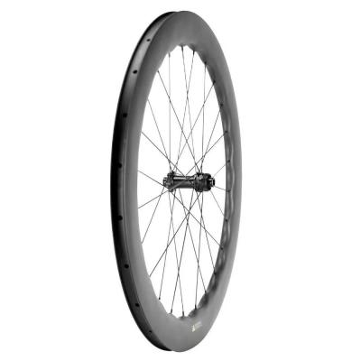China Carbon Fiber UD Matte 700C Disc Brake Wheelset Customized Racing Bike Wheels Spokes Pillar 1423 for sale