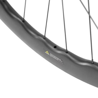 China Carbon Fiber UD Matte 700C Disc Brake Wheelset Customized Racing Bike Wheels Spokes Pillar 1423 for sale