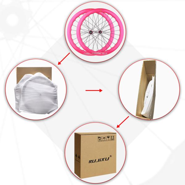 Quality 5054mm Bicycle Wheel Sets 700c T700 Rim Disc Brake UD Matte Finishing for sale