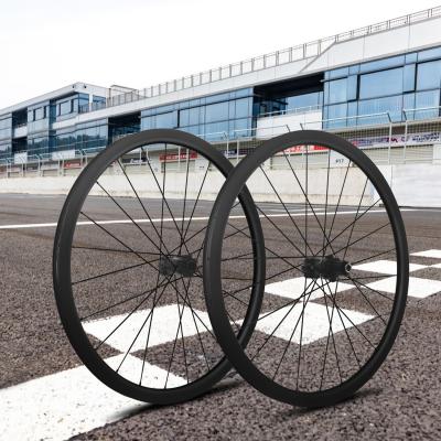 Cina Set di ruote per mountain bike con telaio da 30 mm, set di ruote in fibra di carbonio High Road, freno a disco con 120 anelli in vendita