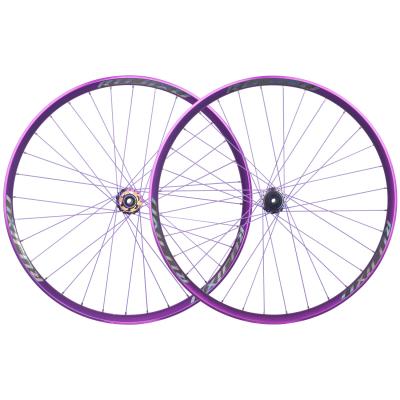 China Customized 24 Inch Mountain Bike Wheelset Tubeless Rim Aluminum Braking Disc Brake Wheelset for sale