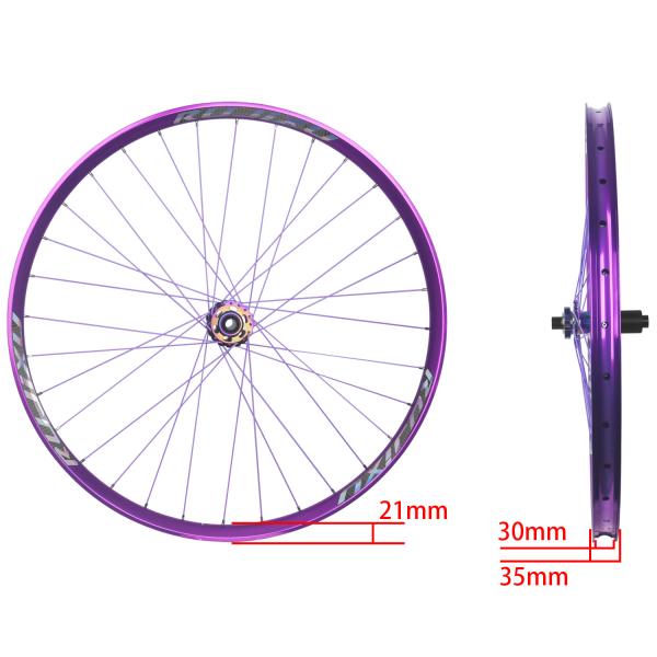 Quality Customized 24 Inch Mountain Bike Wheelset Tubeless Rim Aluminum Braking Disc for sale