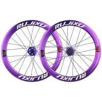 Quality Double Walled 20 Inch Bike Wheelset Aluminum Alloy Rims 40mm Depth 451 Hub Disc for sale