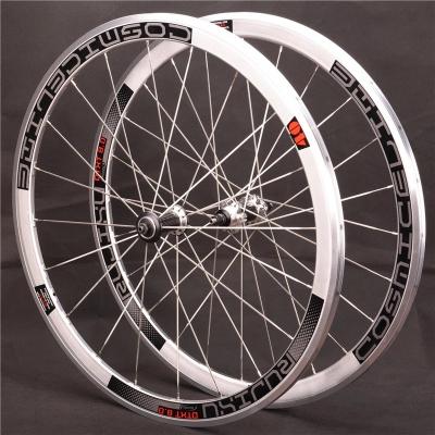 Cina Legatura di alluminio 700c Fixed Gear Bike Wheel Set Clincher Rim V Brake Per Corse di Campo in vendita