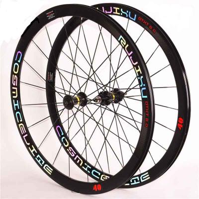 China Straight Pull Hub 700c Single Speed Wheelset With Clincher Rim And Black Finishing for sale