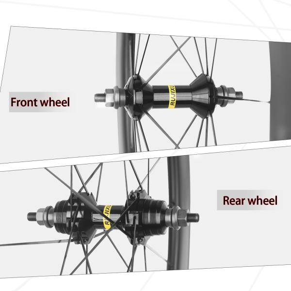 Quality 88mm Depth Fixed Gear Wheelset Dead Flywheel With V Brake And 20 / 20H Spoke for sale