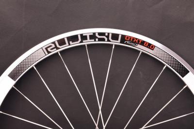 China Straight Pull Hub 700c Single Speed Wheelset With Clincher Rim And Black Finishing for sale