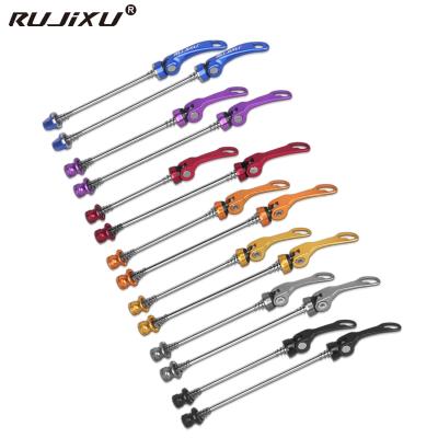 China Aluminum Alloy Bicycle Quick Release Lever 4 Color Easy Installtion Long Lasting for sale