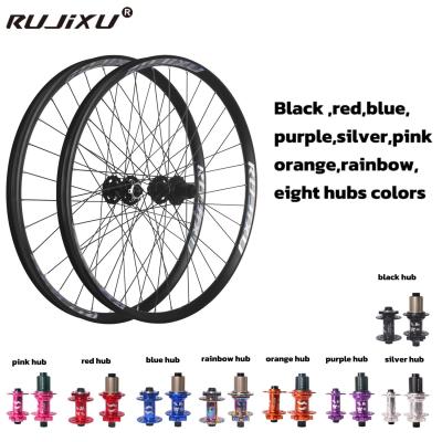 China Aluminium Alloy 29er Mtb Wheelset Rainbow Mark BMX Disc Brake Black Ring for sale