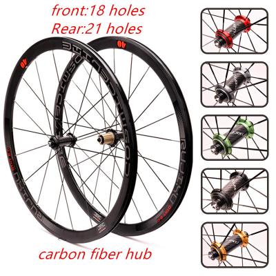 China Rustproof 700c Road Bike Wheelset With Titanium Rim And V Brake System RUJIXU for sale