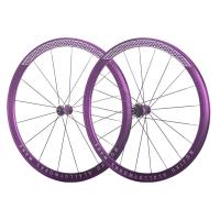 Quality Black Finishing V Brake Wheelset Straight Pull Spokes Road Bike Clincher for sale