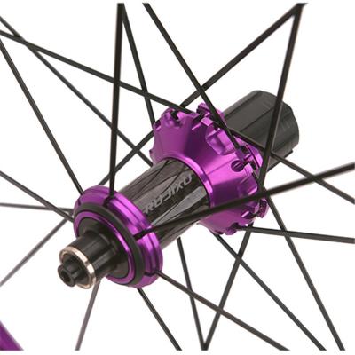 China Black Finishing V Brake Wheelset Straight Pull Spokes Road Bike Clincher Wheelset for sale