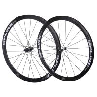 Quality 700C Black V Brake Wheelset 30mm Depth Aluminium Alloy Rim Clincher Carbon for sale