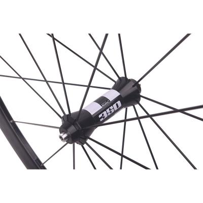 中国 700C 黒 V ブレーキホイールセット 30mm 深さ アルミ合金リム クリンチャー 炭素ホイールセット 販売のため