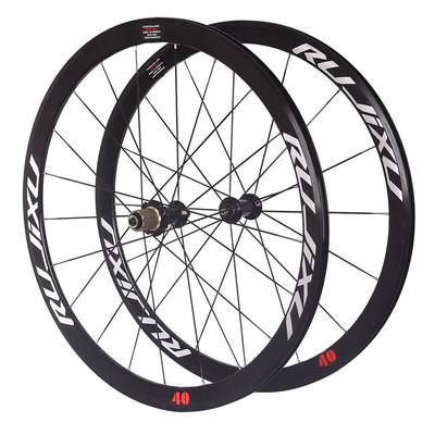 China Ultra Light 700c Road Bike Wheelset met 40mm Carbon Fiber Hub en Spoke Hole 18-21H Rim Te koop