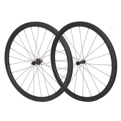 China 700C Carbon Fiber V-Brake Wielset 60T Ratchet Racefiets Wielset Met V/C en Schijfrem Te koop