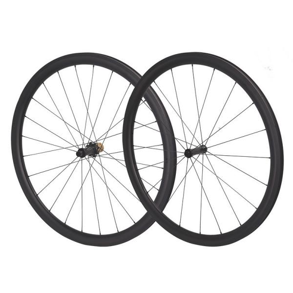 Quality 700C Carbon Fiber V Brake Wheelset 60T Ratchet Road Bicycle Wheelset With V/C And Disc Brake for sale