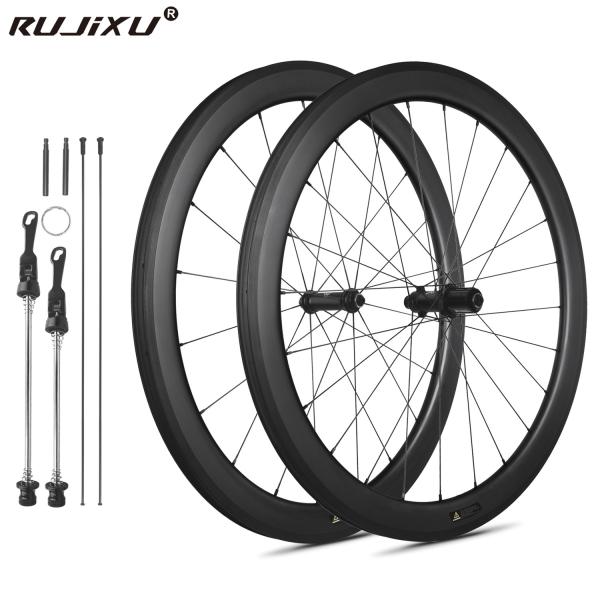 Quality Customizable V Brake Wheelset 700C UD Matte Finishing Pillar Spoke Tubeless Rim Brake Wheelset for sale