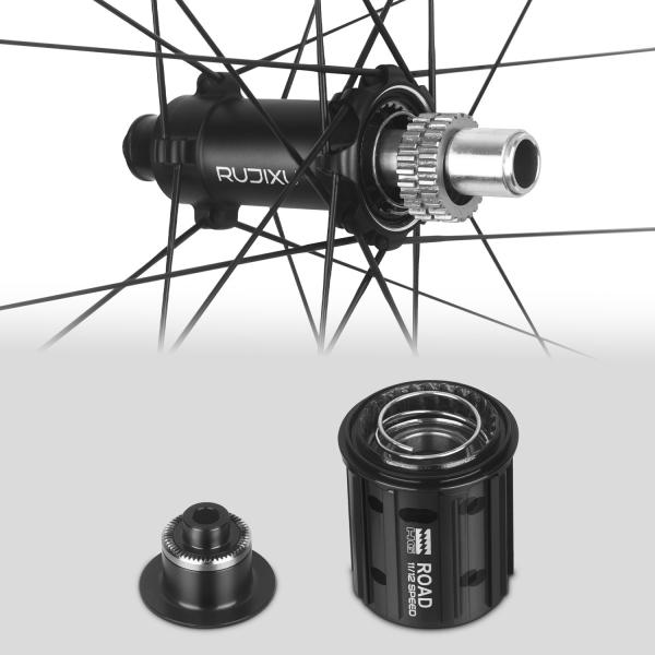 Quality Customizable V Brake Wheelset 700C UD Matte Finishing Pillar Spoke Tubeless Rim for sale