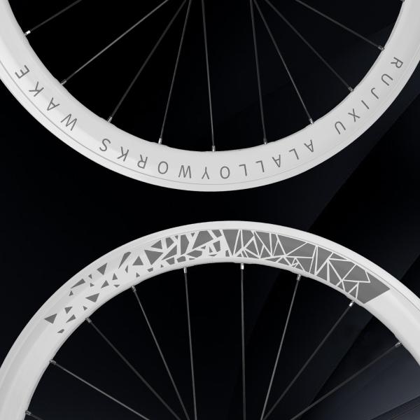 Quality 120psi 50mm V Brake Wheelset White Aluminum Alloy Road Bike Wheel Set With for sale