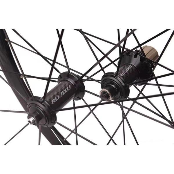 Quality Toray Customized V Brake Wheelset Carbon Racing Bike Wheels 50mm Tubeless for sale