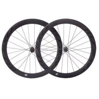 Quality UD Matte 700C Road Bike Wheelset Pillar Spokes With 50mm Disc Brake Center Lock for sale