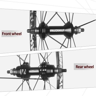 China Dead Flight Single Speed Bike Wheelset 50mm Frame Fixed Tooth Clincher Rim for sale