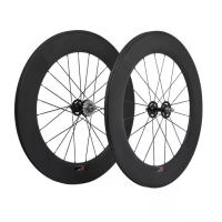 Quality Customized 700C Fixed Gear Wheelset 88mm Depth 25mm Width Single Speed Bike for sale