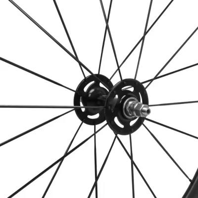 China Customized 700C Fixed Gear Wheelset 88mm Depth 25mm Width Single Speed Bike Wheelset for sale