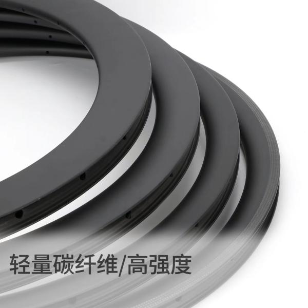 Quality Matte Finish 700C Road Bike Wheel Rim With V Brake System Clincher Type 38/50/60 for sale
