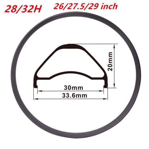 Quality Depth 20mmm Wheelset Rim 27.5" Mountain Bike Rims 28 Hole French Valve Disc for sale