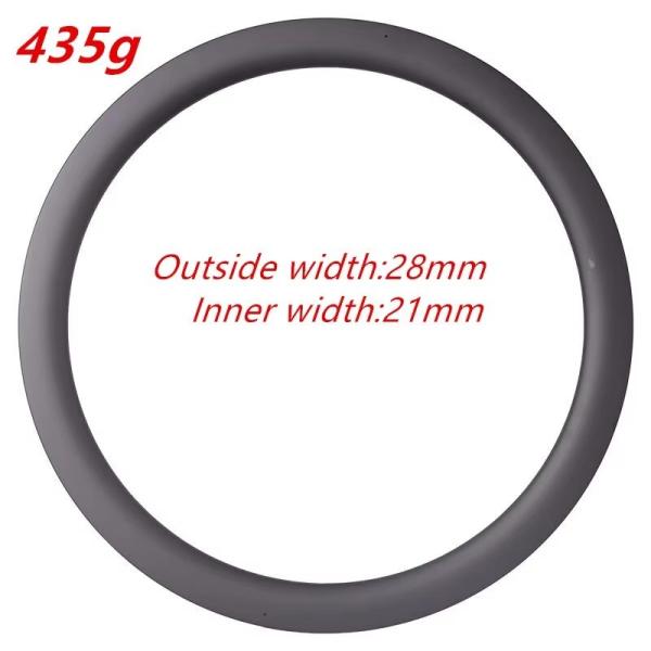 Quality 38mm Frame Carbon Fiber Bike Rims 700c With 24H Spoke Holes And Disc Brake Rings for sale