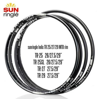 China 28H Spoke Hole Wheelset Rim Aluminum Alloy 29 Inch Mountain Bike Rims HELIX TR25 for sale