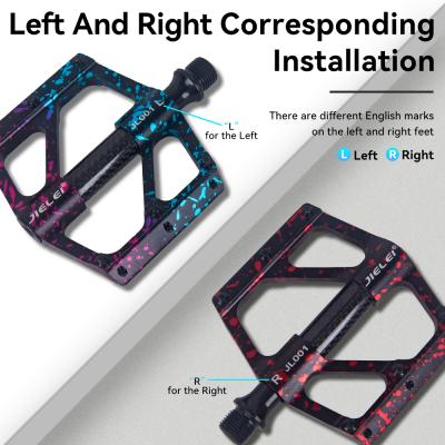 China JIELEI Bicycle Pedal Aluminum Alloy Ultralight Seal 3 Bearing Road Bicycle Pedals Accessories Mountain Road Bike Bearing Pedal for sale