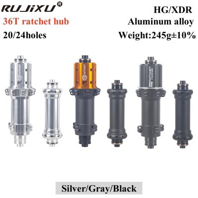 China Super Light 100/130mm V Brake Ratchet 36t/54t Rear Hub 20/24h Bearing Alloy Bicycle Hub for Road Bike Front Position HG for sale