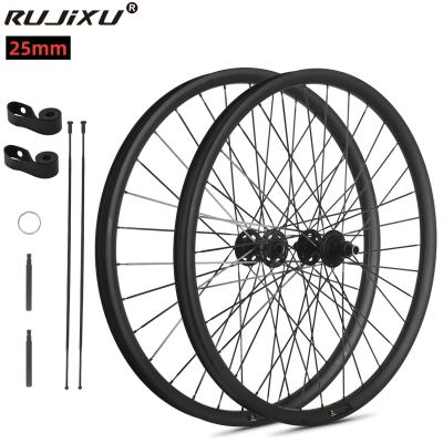 China RUJIXU 27.5/29 Inch 32H Carbon Fiber Wheelset - Carbon Six-hole / Center Lock Disc Brake Bicycle Wheelset for sale