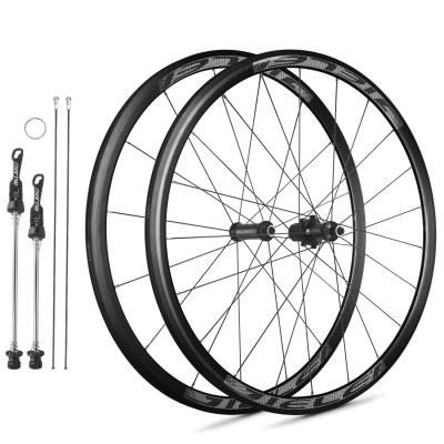 China JIELEI 700C Road Bike Wheelset with 30/40/50mm Rim Width Aluminum Alloy V Brake Wheelset for sale