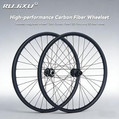 China 29-inch T800 Carbon Fiber Mountain Bike Wheelset with 6-Pawl 3-Tooth Hub for sale
