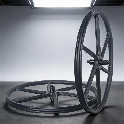 China 29er Carbon MTB Wheelset with 6 Spokes and 36mm Tubeless Rim for XC Mountain Bikes for sale