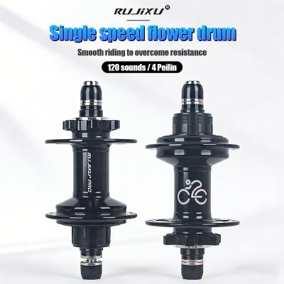 China RUJIXU CNC Machining Aluminum Alloy Bicycle Hub with 32 Holes and 9 Claws 3 Teeth for MTB and BMX for sale