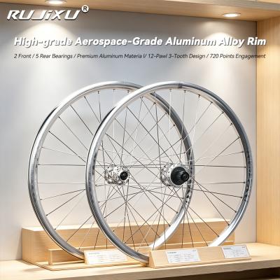 China RUJIXU High-Performance 27.5/29 Inch Aluminum Alloy Disc Brake 25mm Rim Depth Ultralight 32H Tubeless Ready Clincher Trail Bicycle for sale